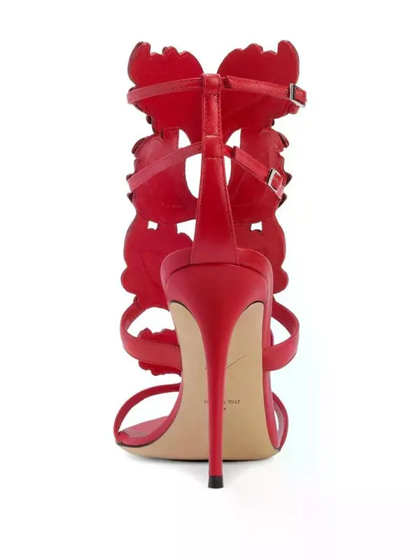 GIUSEPPE ZANOTTI Strap Sandals - Red