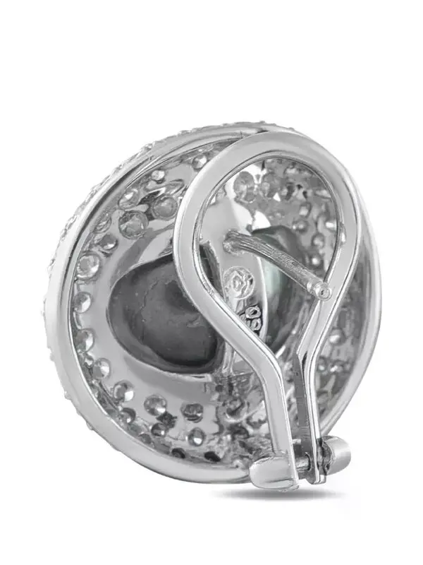 LB EXCLUSIVE Diamond And Pearl Earrings
