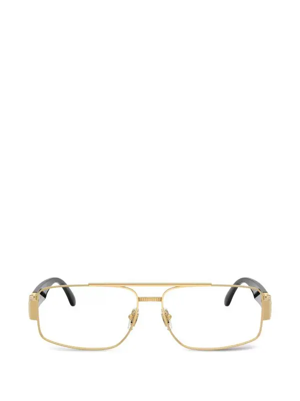Versace Rectangle-frame Eyeglasses - Gold
