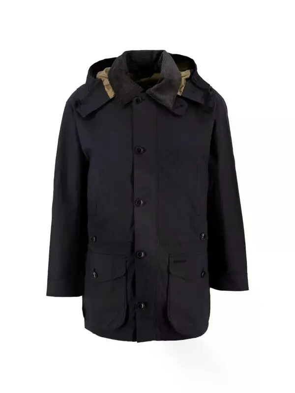 Barbour Endurance Hooded Cotton Jacket - Blue