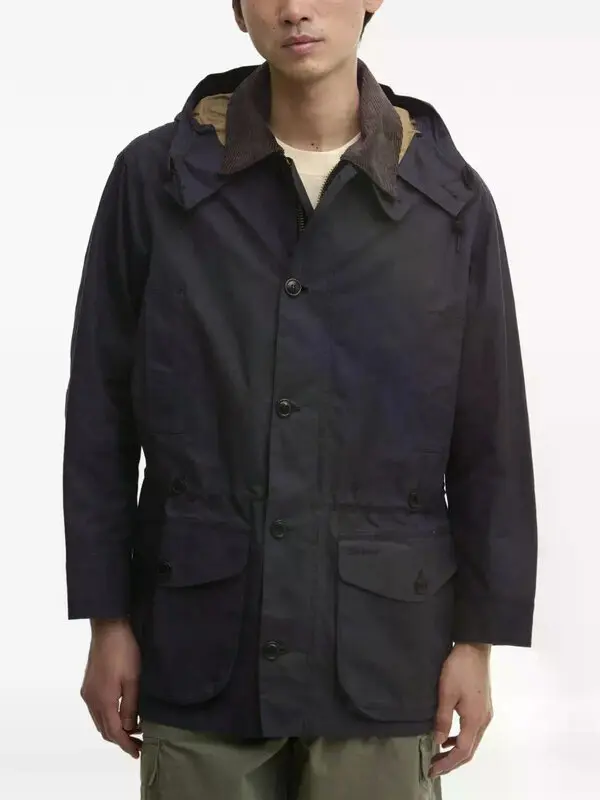 Barbour Endurance Hooded Cotton Jacket - Blue