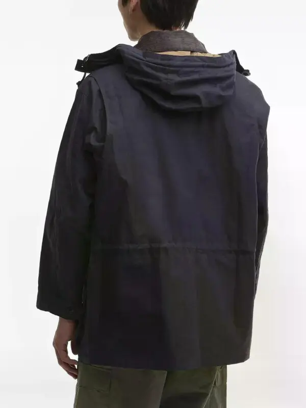 Barbour Endurance Hooded Cotton Jacket - Blue