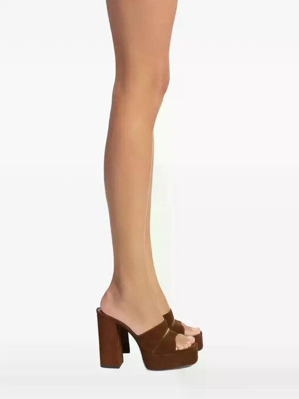 GIUSEPPE ZANOTTI Cut-out Platform Sandals - Brown