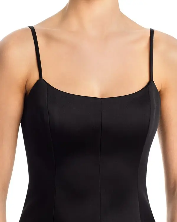 French Connection York Satin Mini Dress - Black