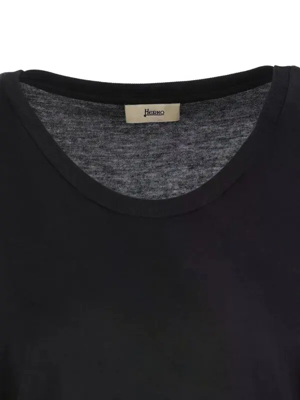 Herno Pleated Round-neck T-shirt