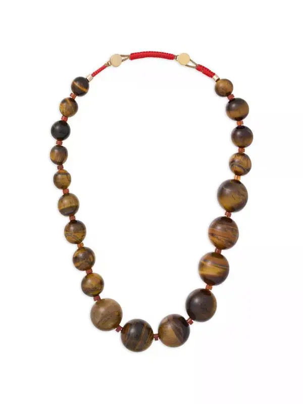 ROXANNE ASSOULIN The Very Big Bead Stone Necklace - Brown