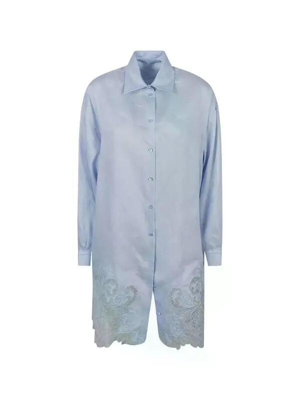 Ermanno Scervino Embroidered Shirt - Blue