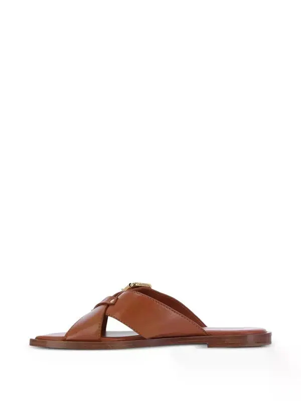 Chloé Leather Sandals - Brown