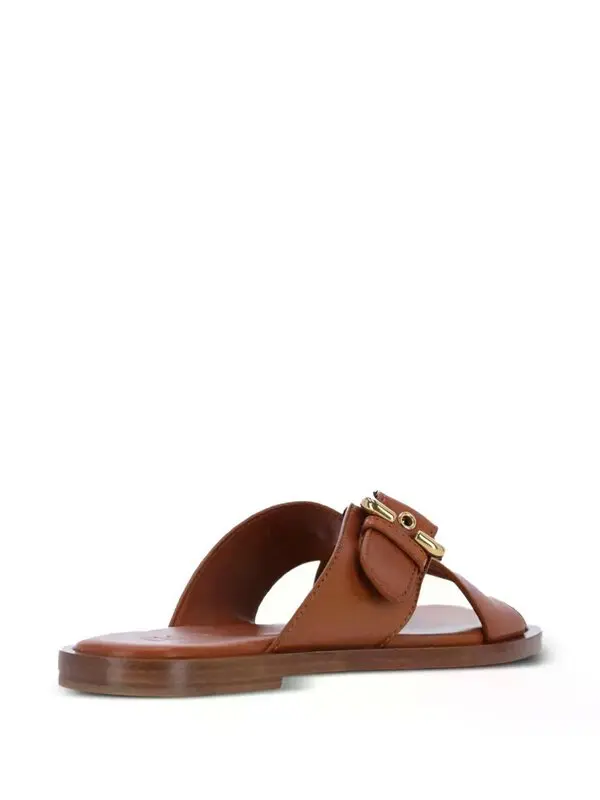 Chloé Leather Sandals - Brown
