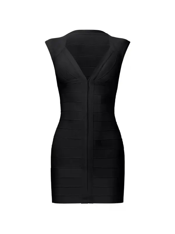 Herve Leger Sleeveless Zip Dress