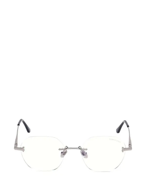 TOM FORD Rimless Oval-frame Glasses - Silver