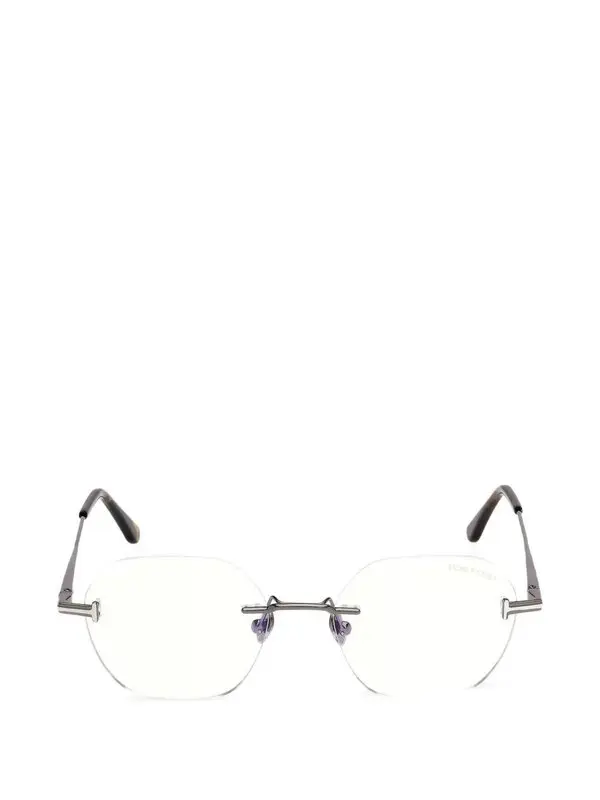 TOM FORD Oval-frame Glasses - Grey
