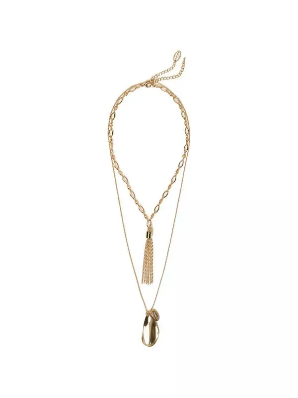TWINSET Tassel Layered Necklace - Gold