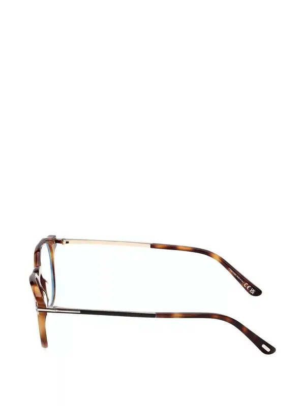 TOM FORD Tortoise Round-frame Glasses - Brown