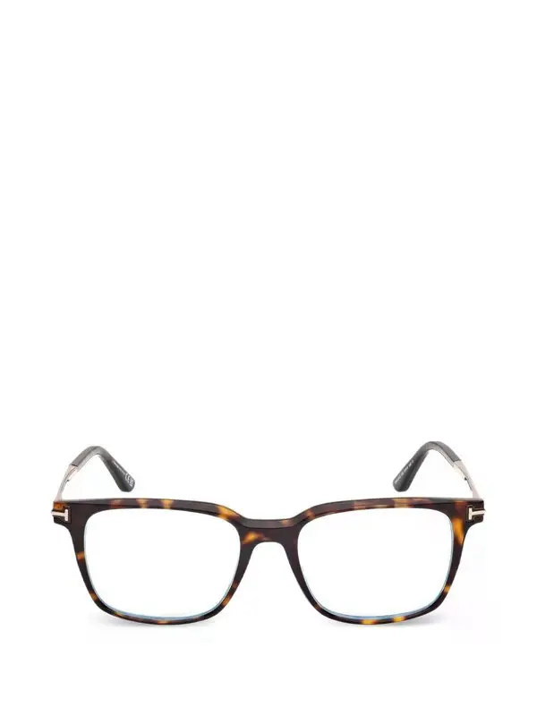 TOM FORD Square Frame Eyeglasses - Brown