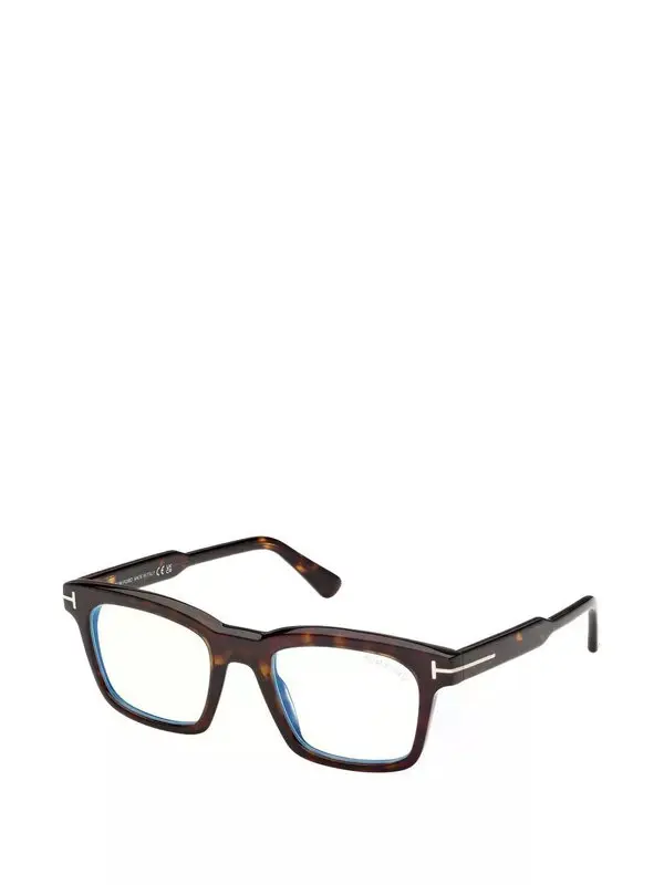 TOM FORD Square Frame Glasses - Brown