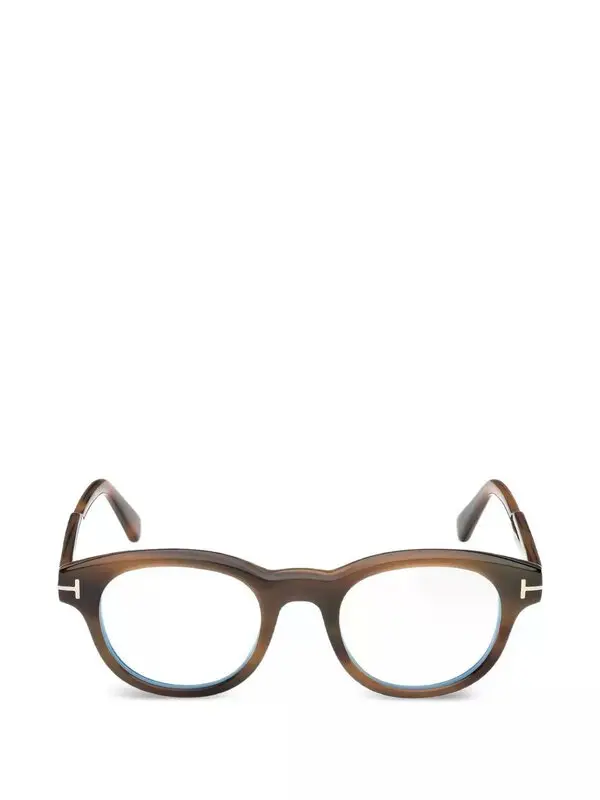 TOM FORD Round-frame Glasses - Brown