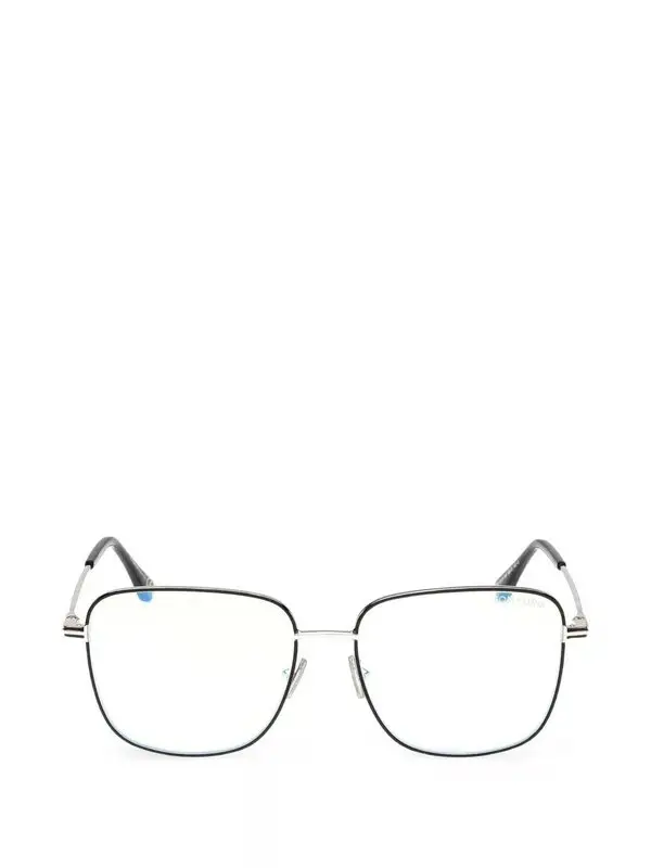 TOM FORD Square Metal Glasses - Black