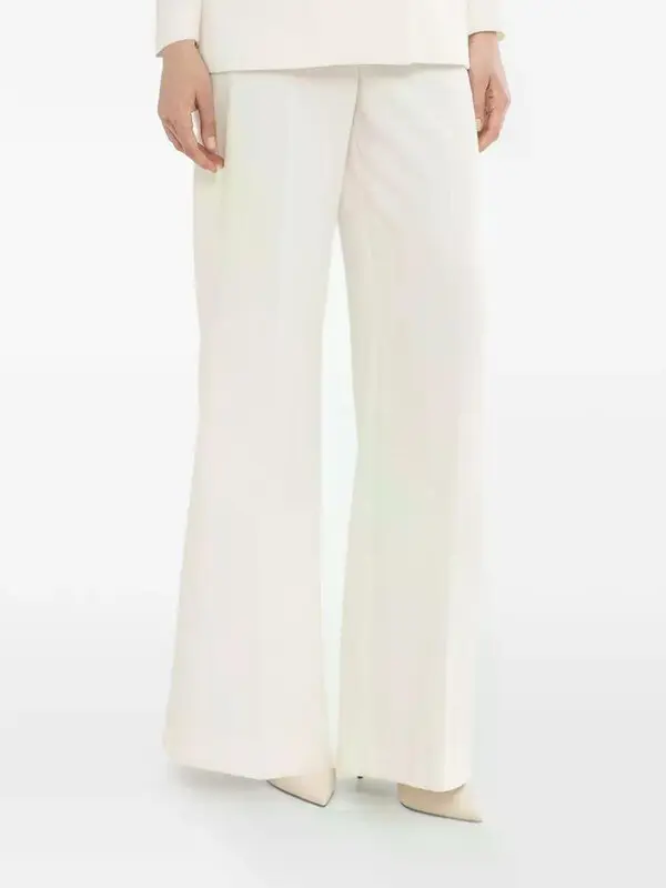 NISSA High-waisted Wide-leg Trousers - Neutrals