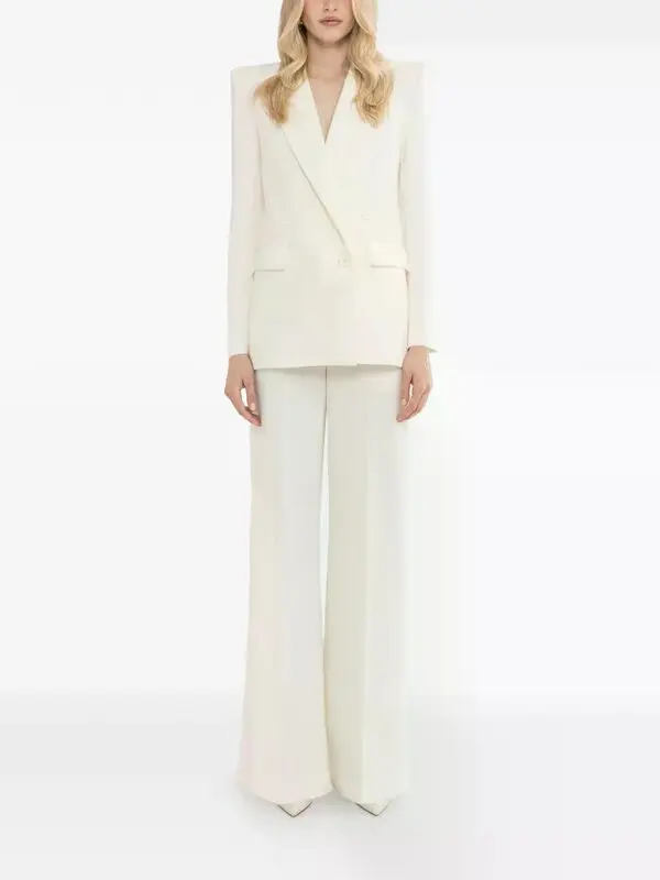 NISSA High-waisted Wide-leg Trousers - Neutrals