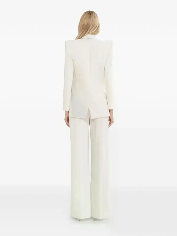 NISSA High-waisted Wide-leg Trousers - Neutrals