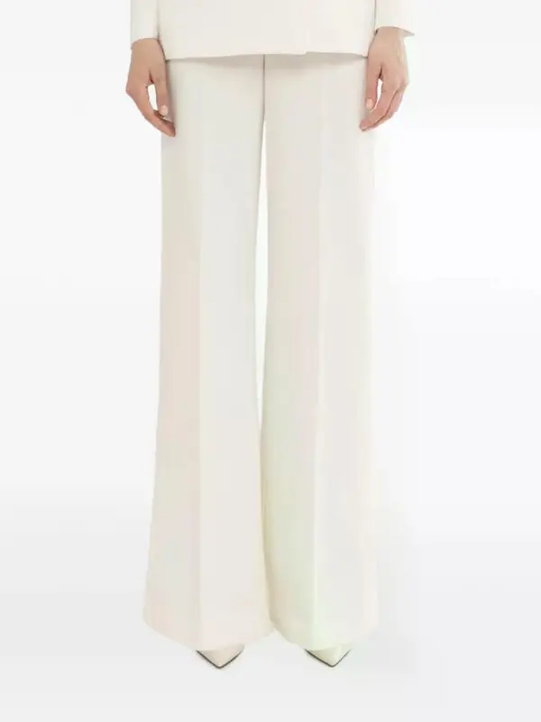 NISSA High-waisted Wide-leg Trousers - Neutrals