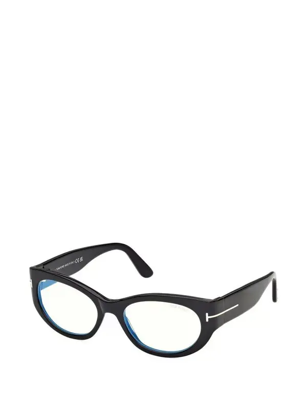 TOM FORD T-detail Cat-eye Glasses - Black