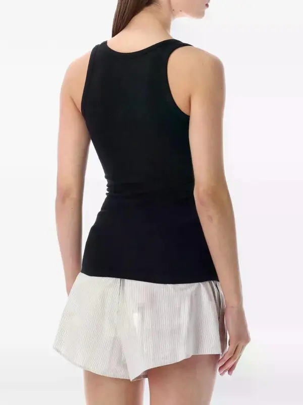 MAISON MARGIELA Ribbed Tank Top - Black