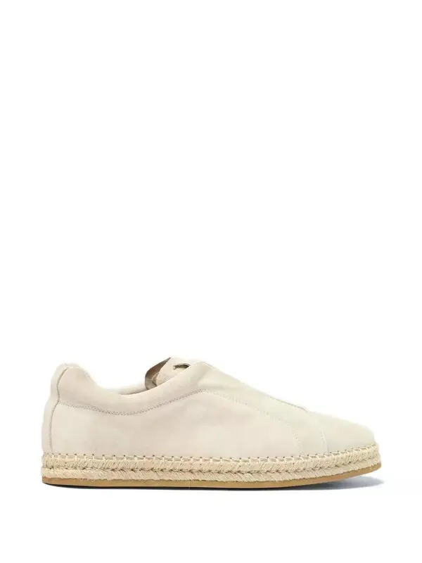 SCAROSSO Suede Espadrilles - Neutrals