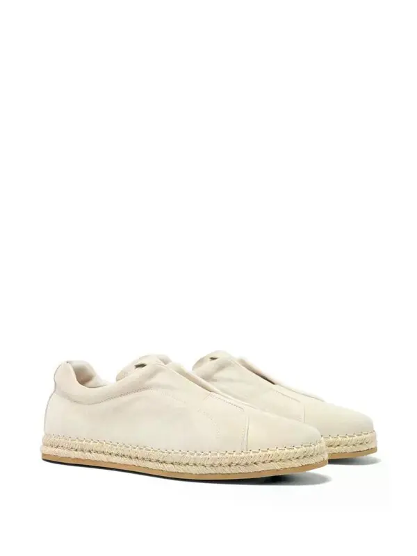 SCAROSSO Suede Espadrilles - Neutrals