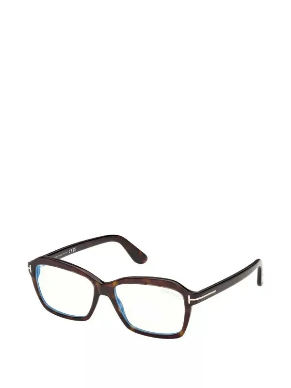 TOM FORD Rectangle-frame Glasses - Brown