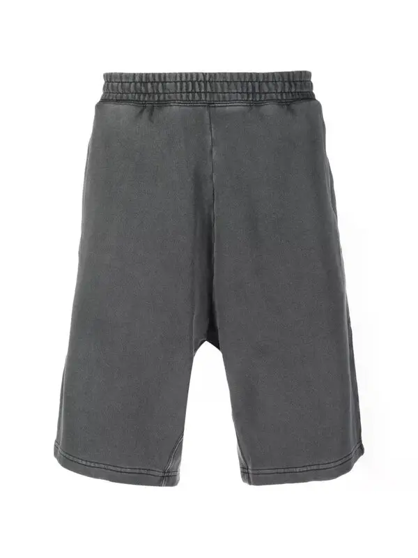Carhartt Work In Progress Logo-patch Elasticated-waist Shorts - Grey