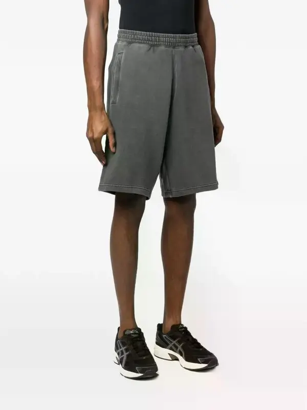 Carhartt Work In Progress Logo-patch Elasticated-waist Shorts - Grey