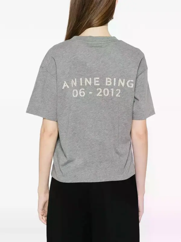 ANINE BING Logo T-shirt - Grey