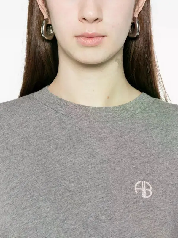 ANINE BING Logo T-shirt - Grey