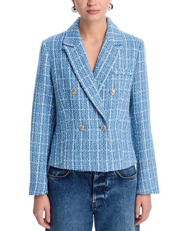 Aqua Tweed Blazer