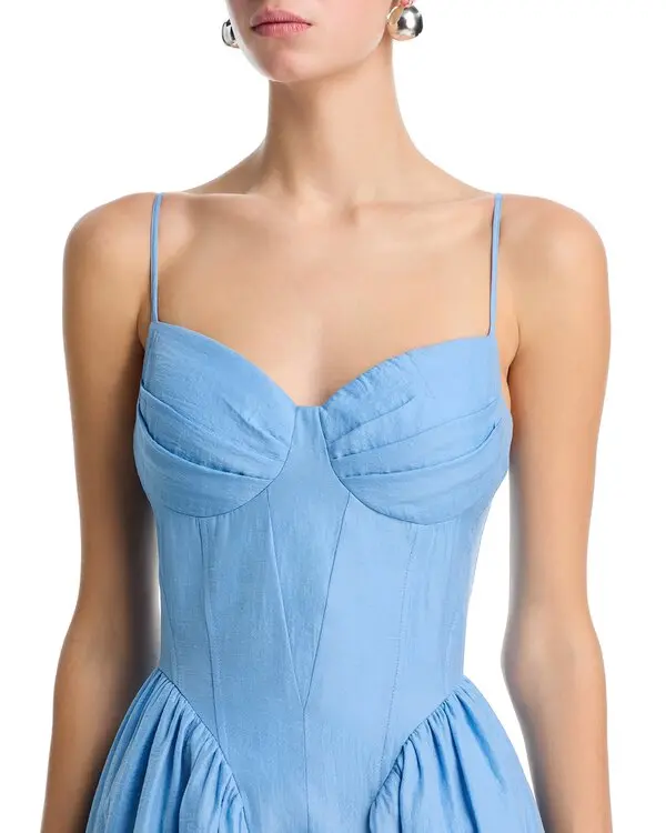 Aqua Strap Midi Dress Exclusive