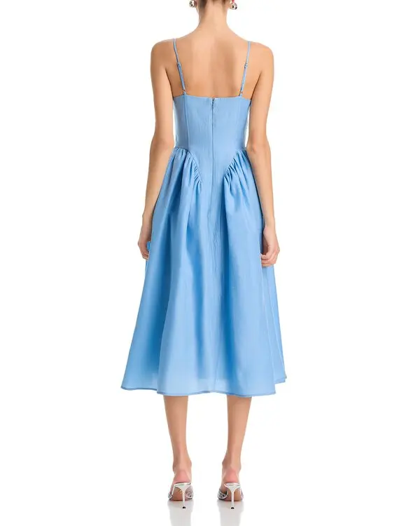 Aqua Strap Midi Dress Exclusive