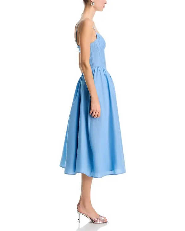 Aqua Strap Midi Dress Exclusive