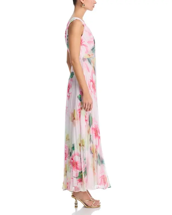 aqua pleated floral dress - exclusive Aqua 2025 Aqua Pleated Tiered Floral Maxi Dress Aqua Tiered Floral Halter  Dress 2025