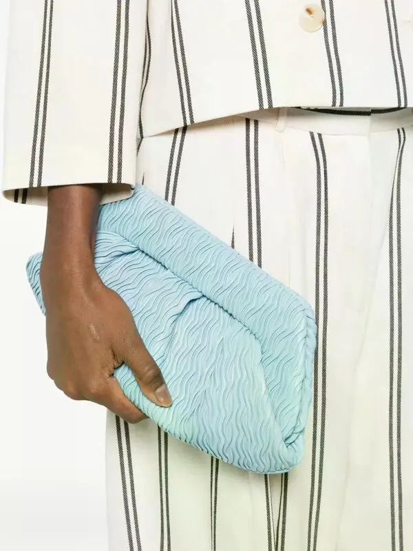 THEMOIRE Ruched Clutch - Blue