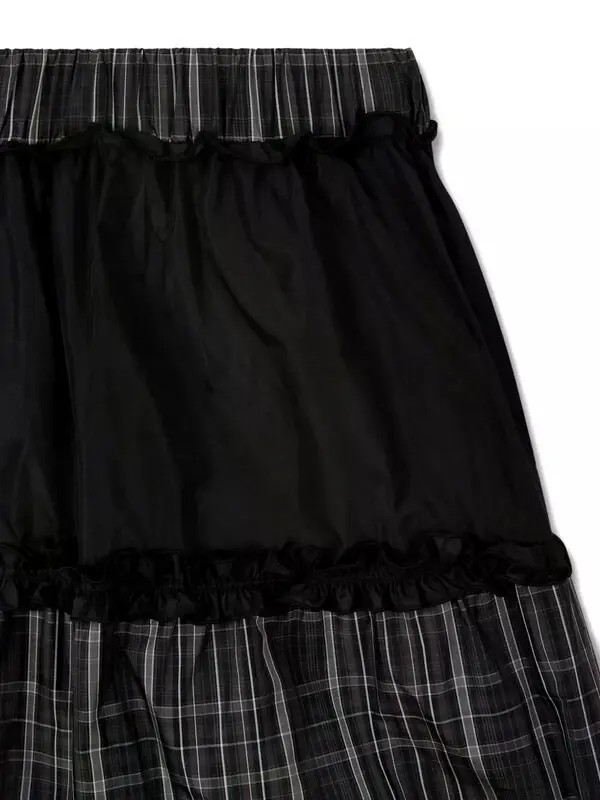 STUDIO TOMBOY Checked-pattern Ruffled Skirt
