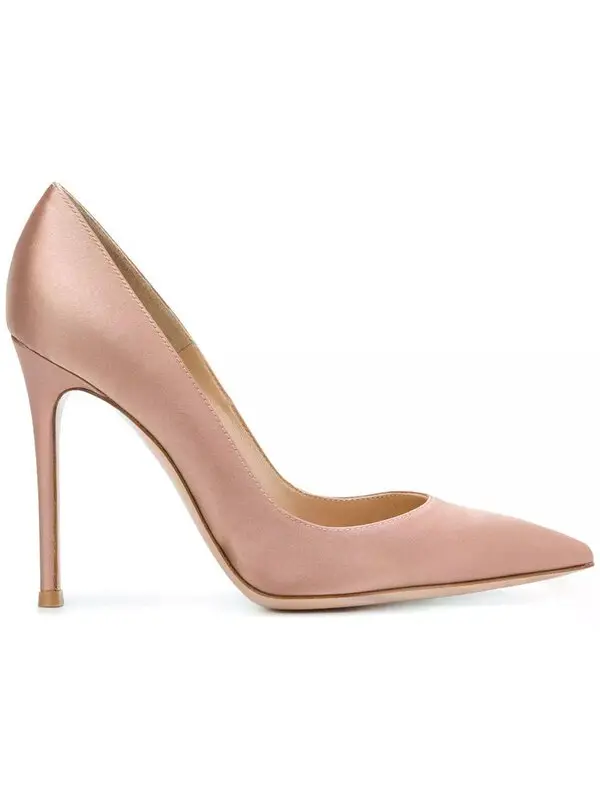 GIANVITO ROSSI Pointed Toe Stiletto Pumps - Neutrals