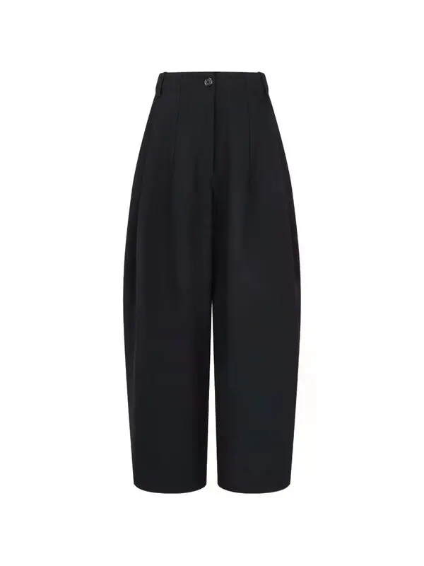 STUDIO TOMBOY Front-pleat Trousers - Blue