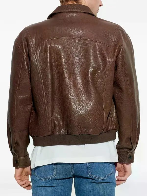 FRAME Zip Leather Jacket
