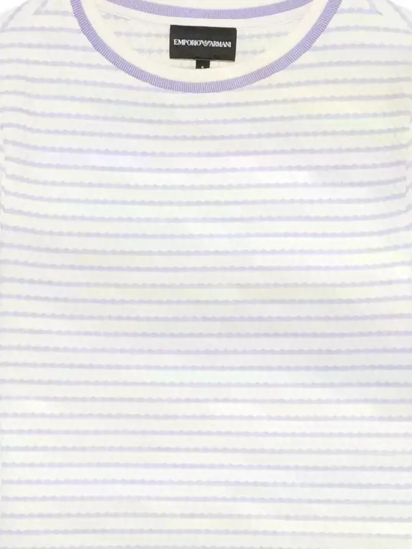 Emporio Armani Striped T-shirt - Neutrals