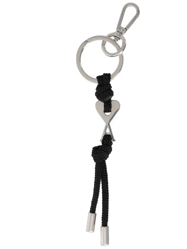 AMI Paris De Coeur Keychain - Silver