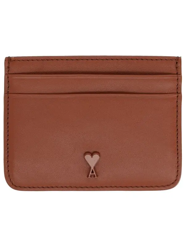 Ami De Coeur" Card Holder - Brown
