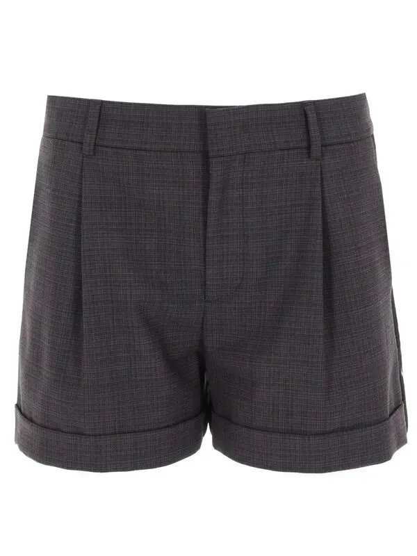 Moschino Shorts With Logo Ribbon - Grey