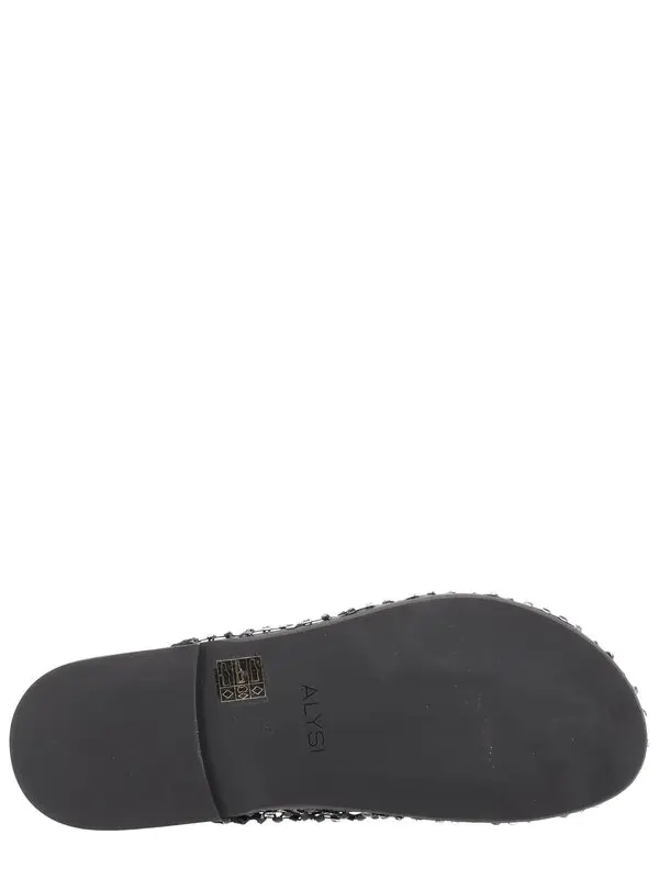 ALYSI Embellished Mule - Black